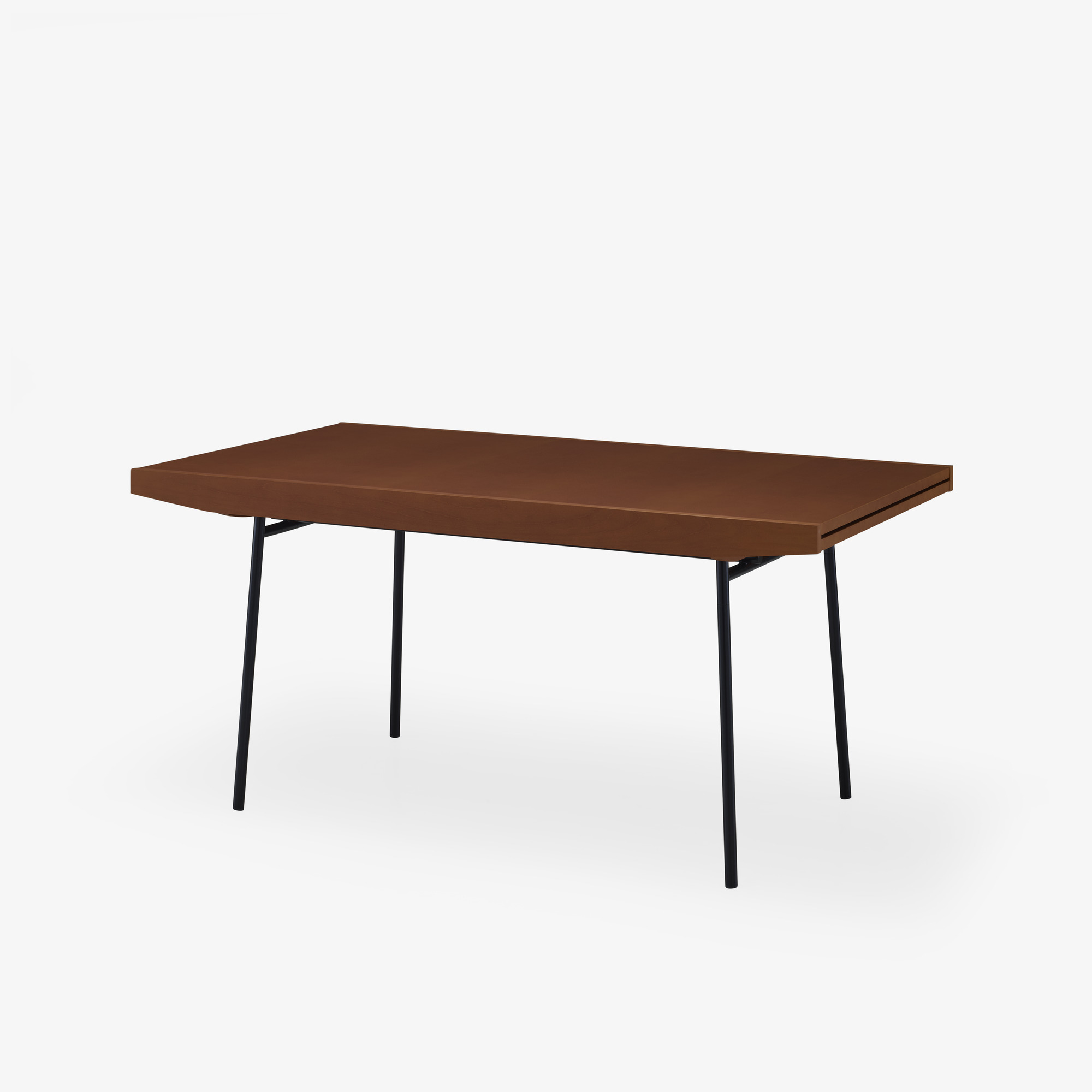 Tables Hashira Dining table walnut base in black stained ash - Cinna
