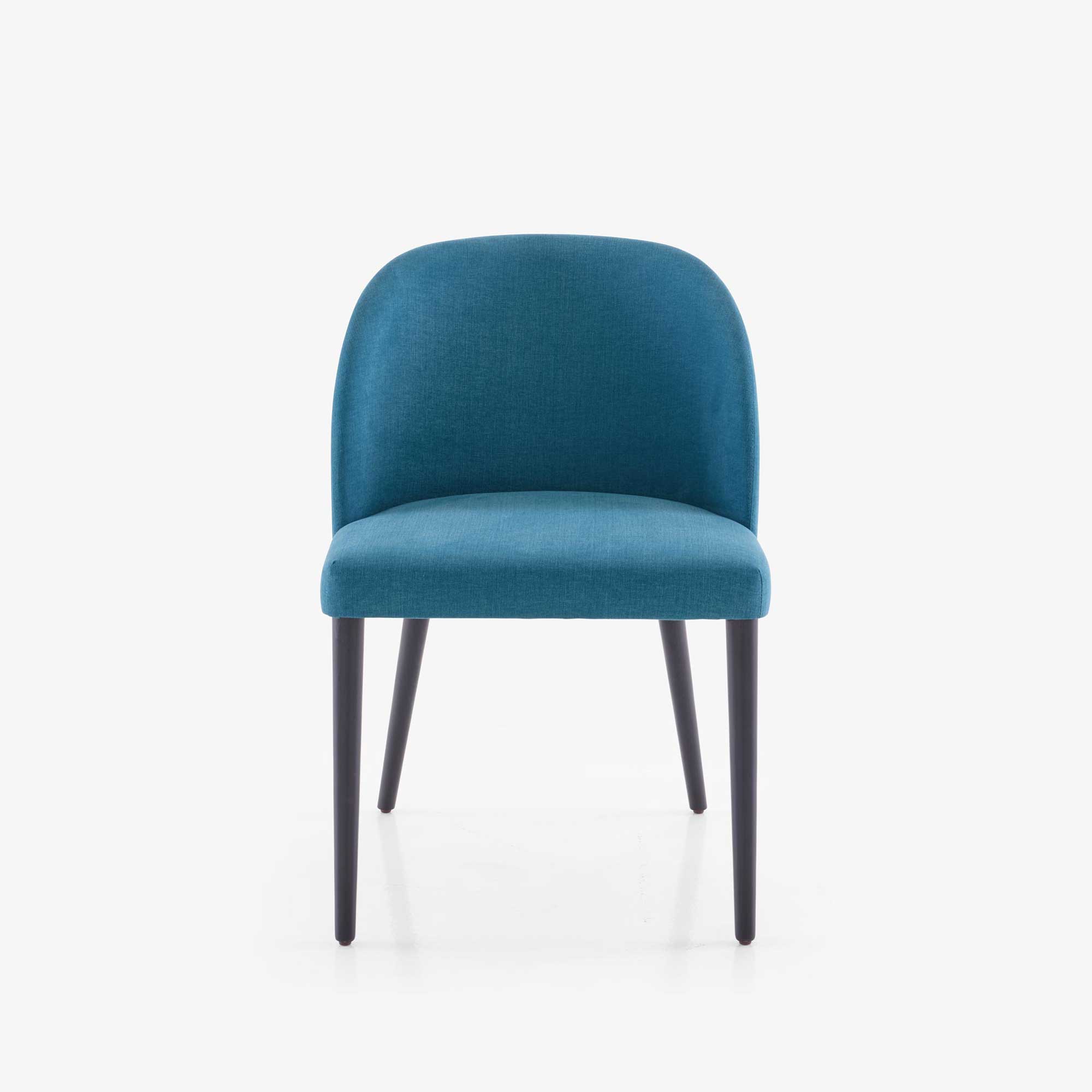 Chaises, bridges & tabourets Giuliana Chaise tissu bleu nuit - Cinna